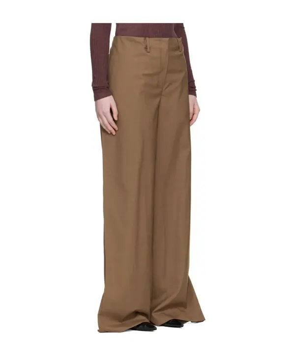 MUGLER Pleated Wrap Trousers