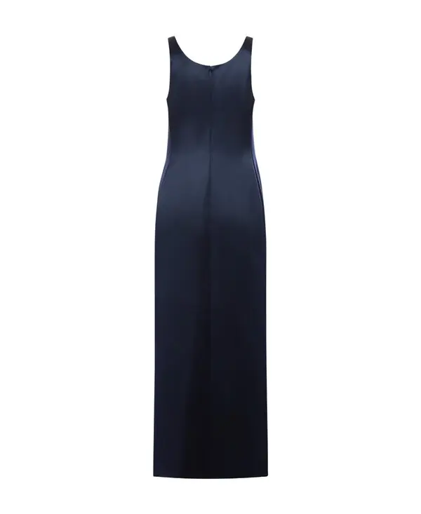 Fendi Gathered Strapless Satin Dress