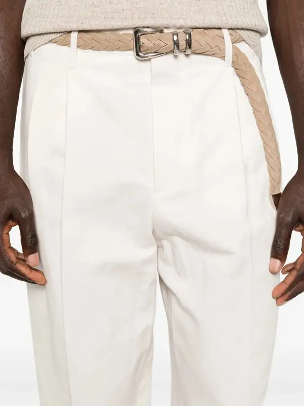 Brunello Cucinelli Pleated Trousers - White