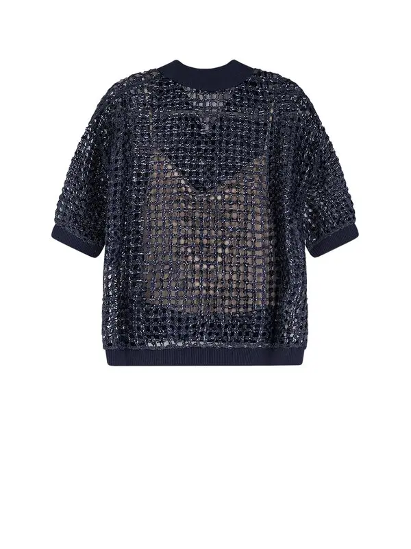Brunello Cucinelli Sequined V-neck Jumper
