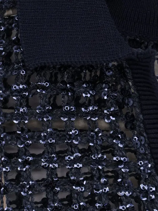 Brunello Cucinelli Sequined V-neck Jumper