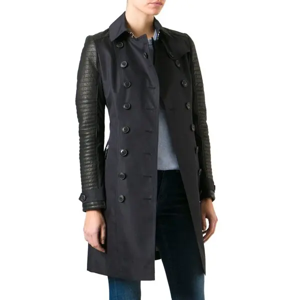 Burberry Double-breasted Trench Coat With Tie Details