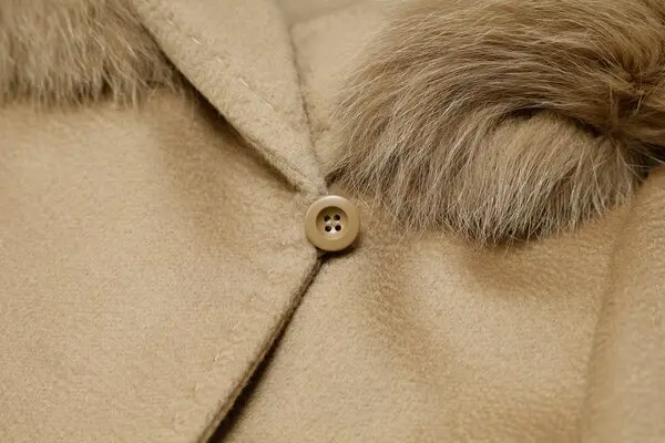 Max Mara Logo Hooded Overcoat - Nude