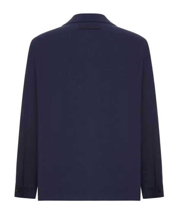 Zegna Linen Patch-pocket Jacket - Black