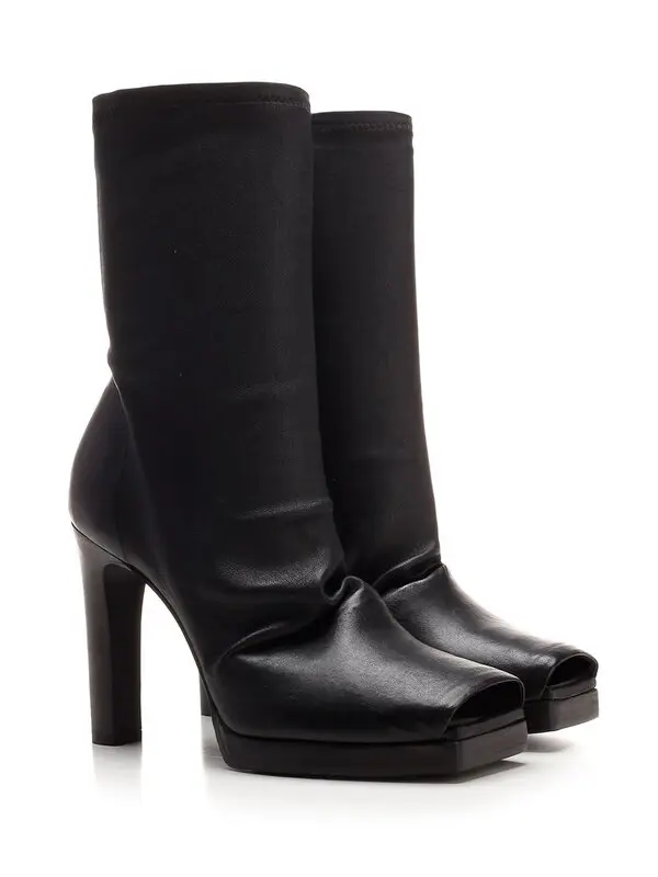 Rick Owens Cheri Square-toe Slip-on Ankle Boots