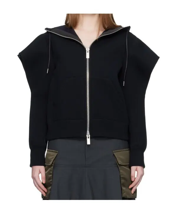 Sacai Sponge Sweat Zip-up Hoodie
