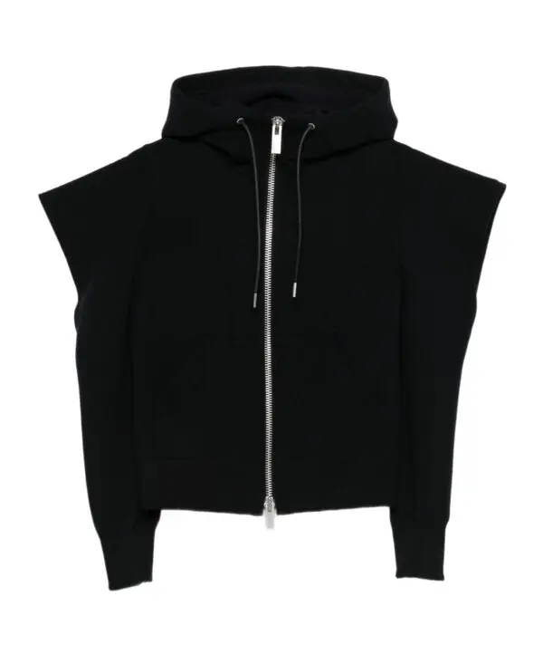 Sacai Sponge Sweat Zip-up Hoodie - No