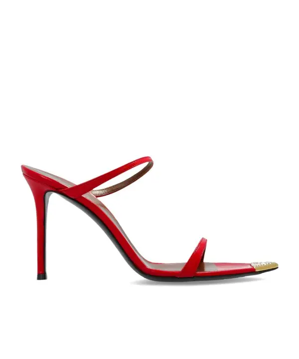 GIUSEPPE ZANOTTI Embellished Pointed Toe Stiletto Heeled Sandals