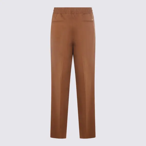 Valentino Garavani Pleated Drawstring Trousers - Brown