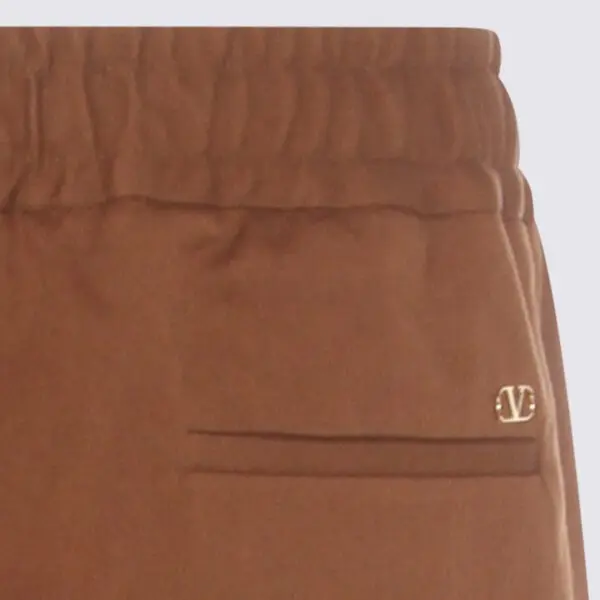 Valentino Garavani Pleated Drawstring Trousers - Brown