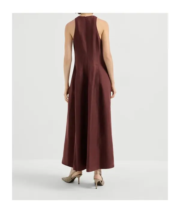 Brunello Cucinelli Sleeveless Round Neck Dress