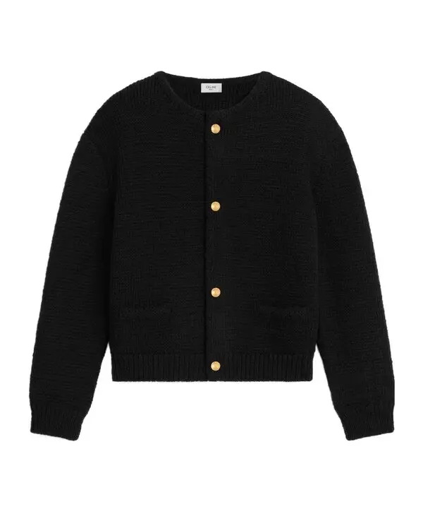 Celine Cardigan In Wool - Black