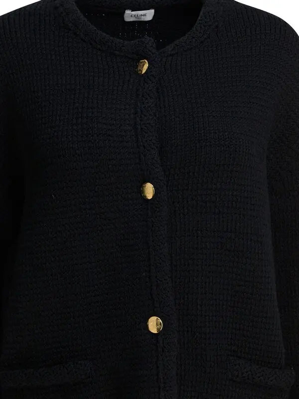 Celine Wool Cardigan - Black
