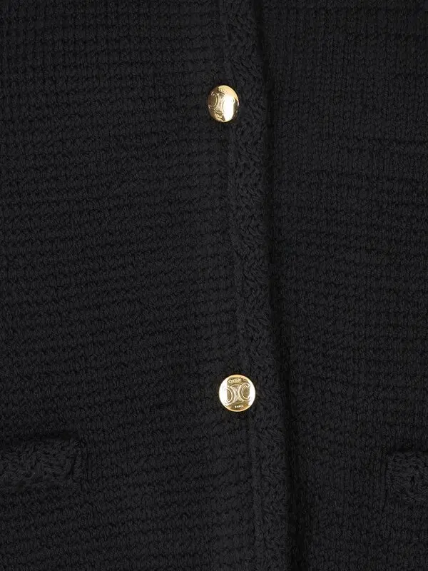 Celine Wool Cardigan - Black