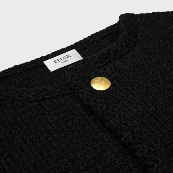 Celine Wool Cardigan - Black
