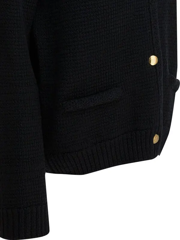Celine Wool Cardigan - Black
