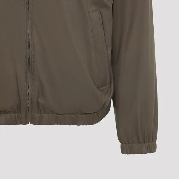 Canali Zip-fastening Jacket With Stand Collar - Beige