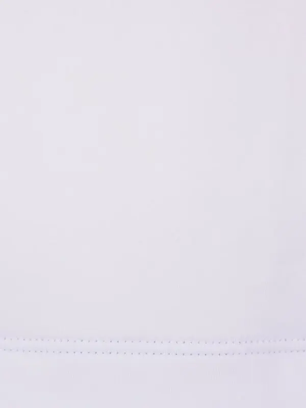 Brunello Cucinelli Comfort Nylon Crew Neck T-shirt With Faux-layering And Logo