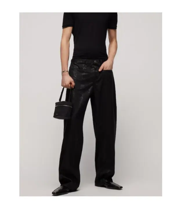 Gucci Printed Cotton Denim Pants