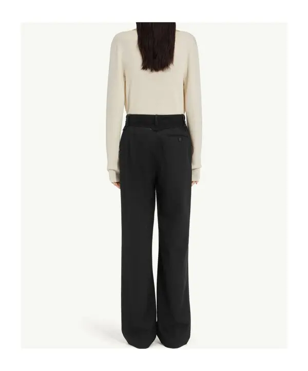MAISON MARGIELA Tailored Trousers With Denim Waistband