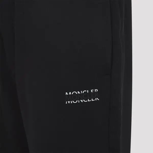 Moncler Logo Fleece Track Pants - Black