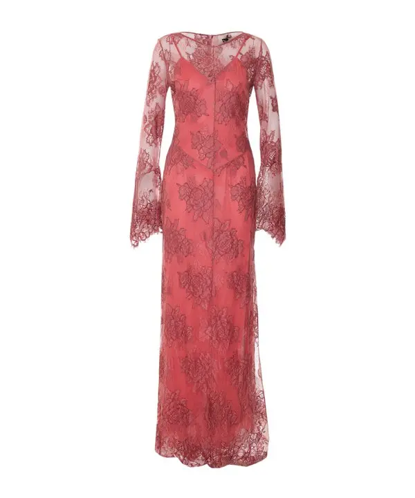 ANIYE BY Long Sleeve Lace Maxi Dress