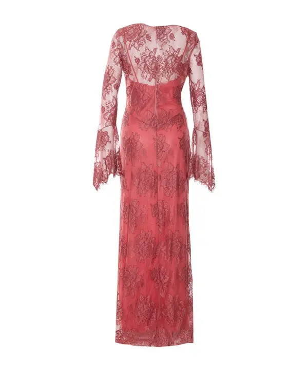 ANIYE BY Long Sleeve Lace Maxi Dress