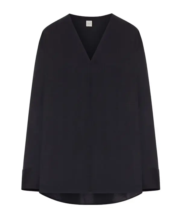 TOTEME V-neck Long-sleeve Blouse - No