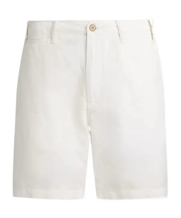 Polo Ralph Lauren Straight Leg Bermuda Shorts - Washed White