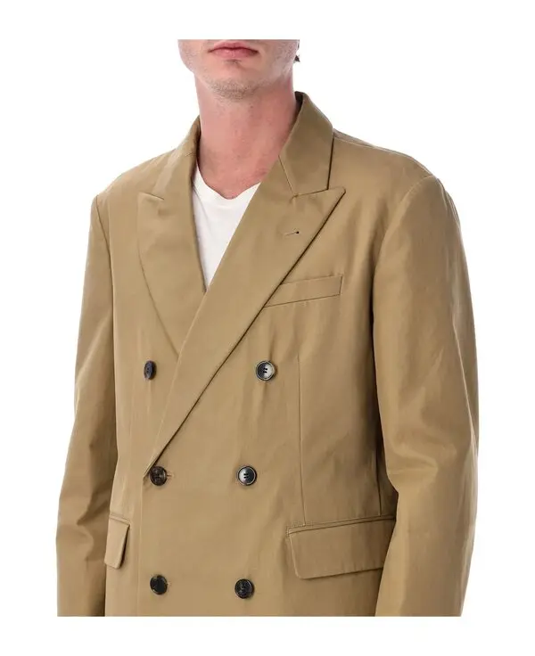Dries Van Noten Peak Lapel Suit Jacket - Camel