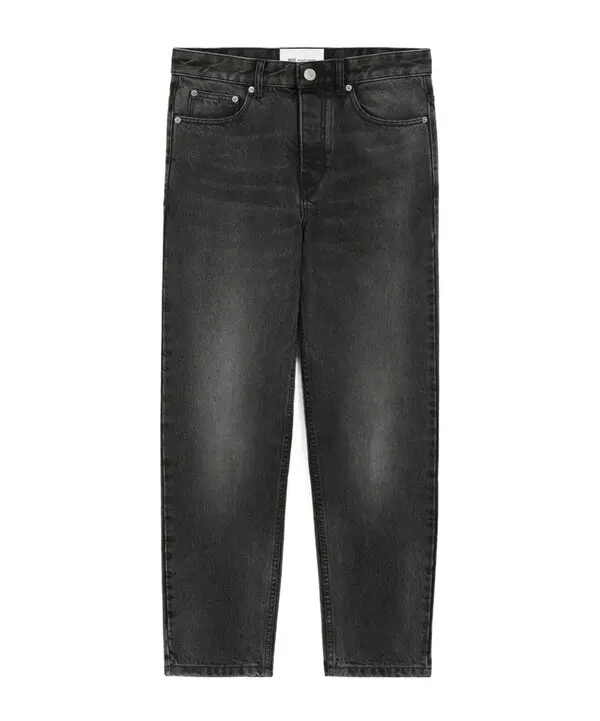 AMI Paris Buttoned Cotton Jeans - Grey