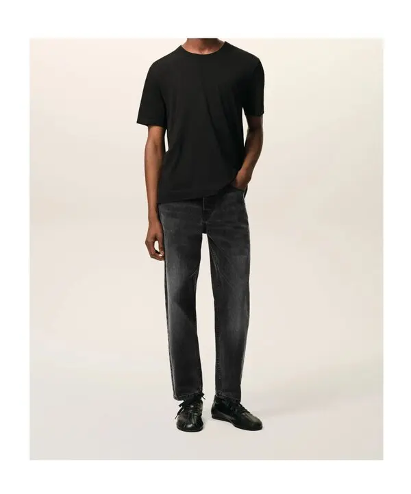 AMI Paris Buttoned Cotton Jeans - Grey