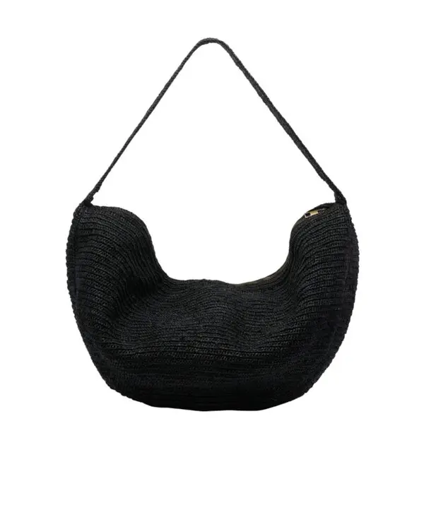IBELIV Vibe Woven Zipped Shoulder Bag - Black