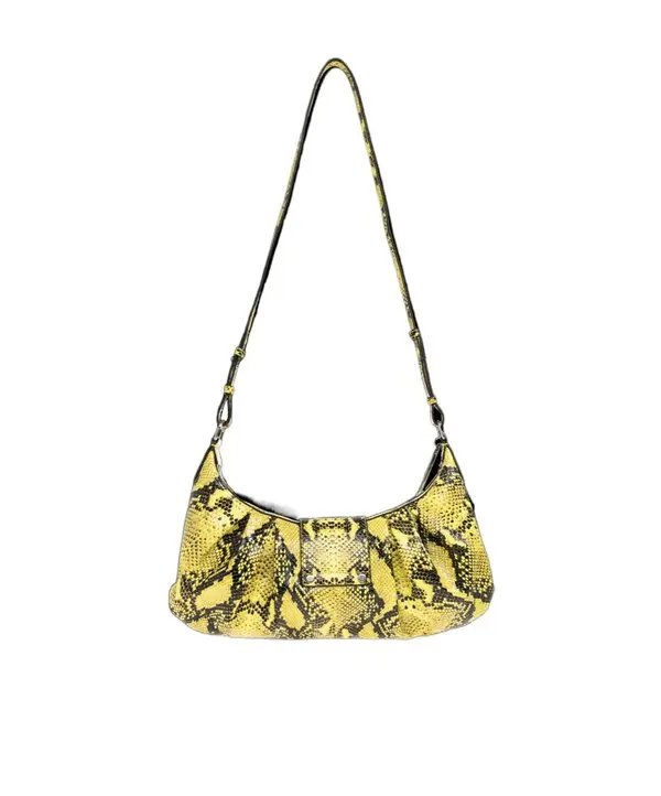 Balenciaga Pamela Python Embossed Medium Shoulder Bag