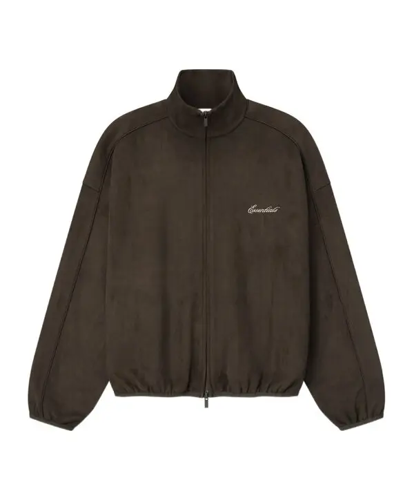 Fear Of God Stand Collar Embroidered Logo Zip Up Jacket