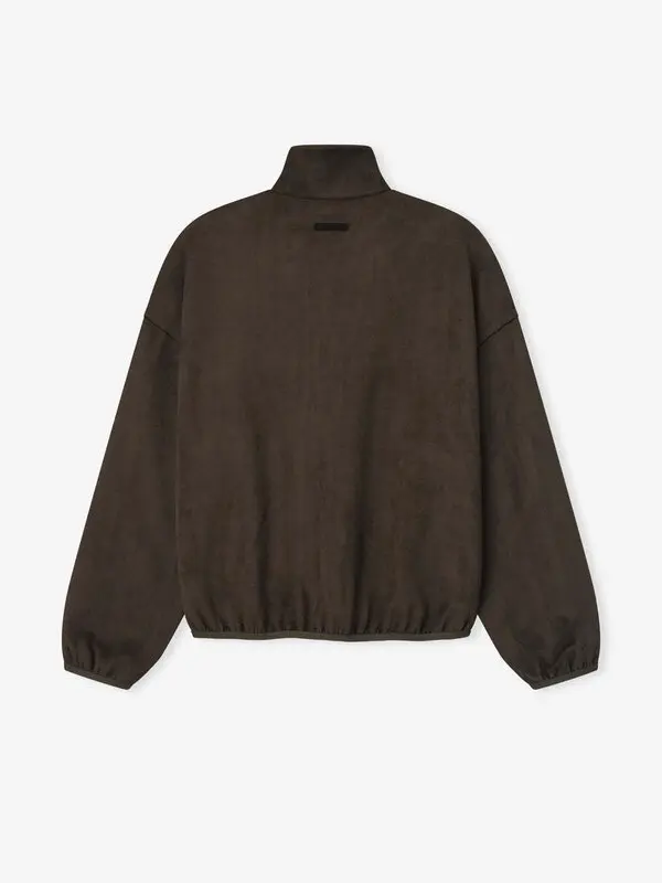 Fear Of God Stand Collar Embroidered Logo Zip Up Jacket