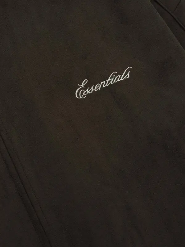 Fear Of God Stand Collar Embroidered Logo Zip Up Jacket