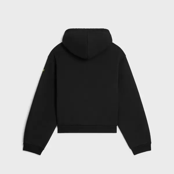 Celine Cotton Fleece Zipped Hoodie