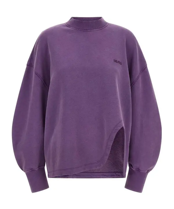 Attico Asymmetrical Hoodie - Purple