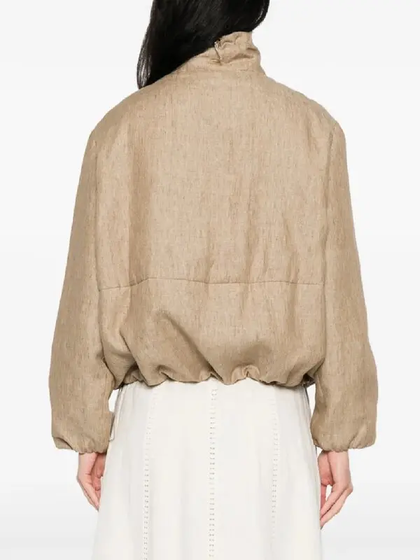 Herno Zip Fastening Jacket - Nude