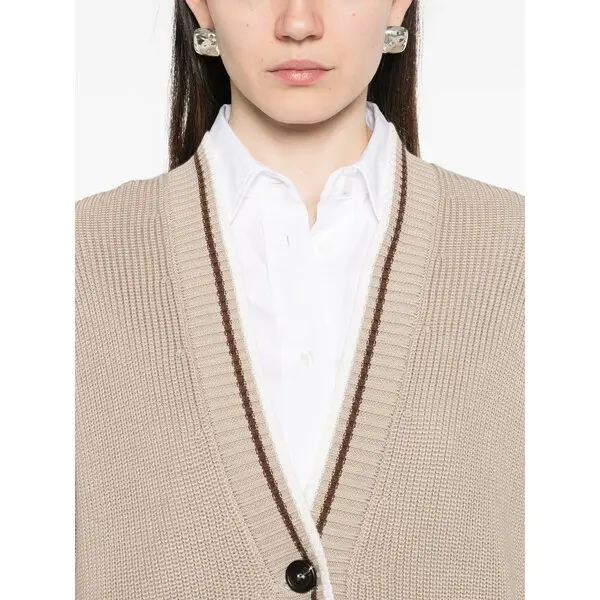 Brunello Cucinelli Cardigan With Striped Detail