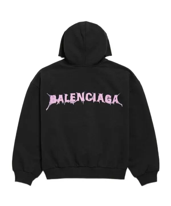 Balenciaga Regular Fit Zip-up Hoodie
