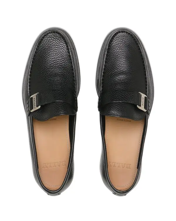 Bally Metal Buckle Loafer