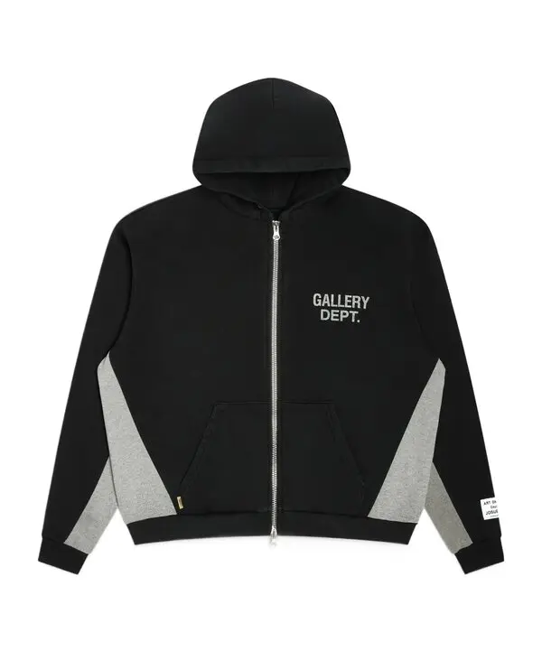 GALLERY DEPT. Long-sleeved Sweatshirt - Water Washed Black/light Gray