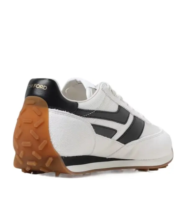 TOM FORD Logo Lace-up Sneakers - White