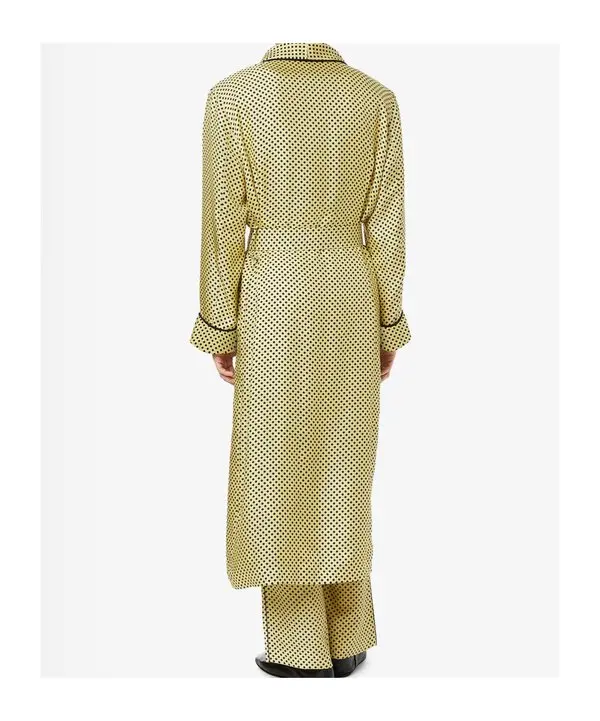 TOM FORD Diamond Printed Satin Twill Robe