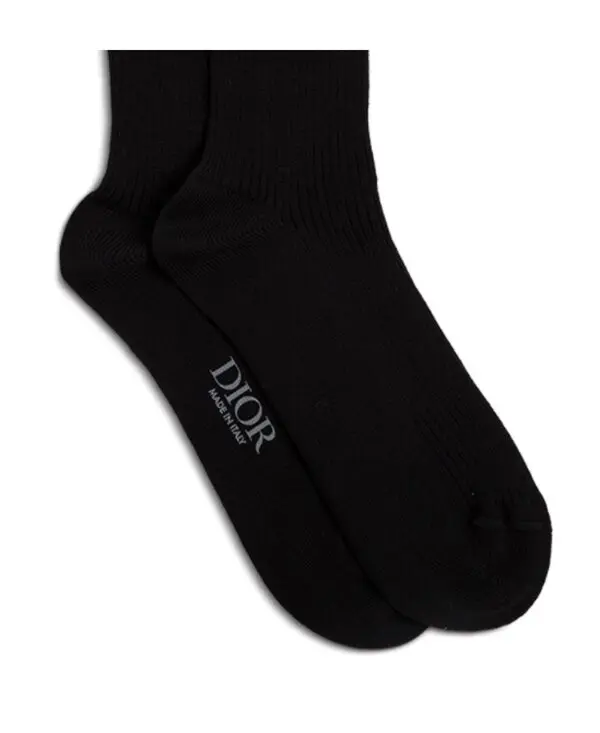 Dior Embroidered Logo Crew Socks