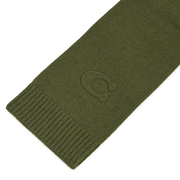 COACH Embossed Knit Muffler - Olv