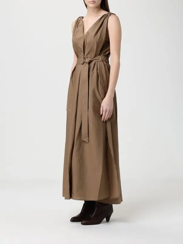 Brunello Cucinelli Belted Midi Dress - No