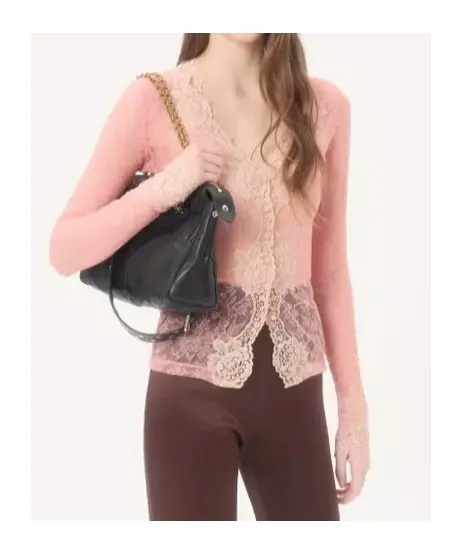 Valentino Garavani Stretch Lace Cardigan - Pink